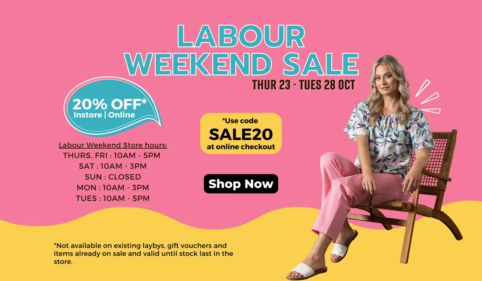 Labour Weekend Sale 2025 is on this Thursday.
